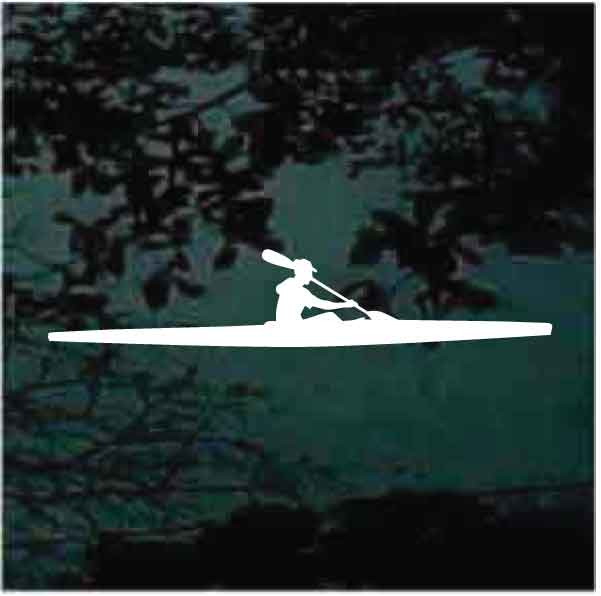 Kayaking Fishing Car Decals & Window Stickers | Decal Junky