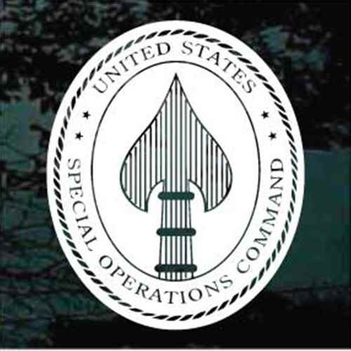 US Special Operations Command Car Window Decals | Decal Junky
