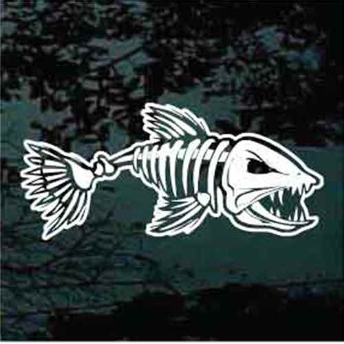 Skeleton Fish Decals & Stickers for Cars, Trucks, and Windows