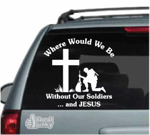 Praying At The Cross Decals Stickers for Cars Trucks Windows