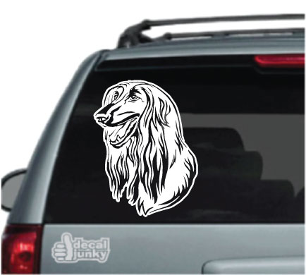 Afghan Hound Car Decals & Stickers | Decal Junky