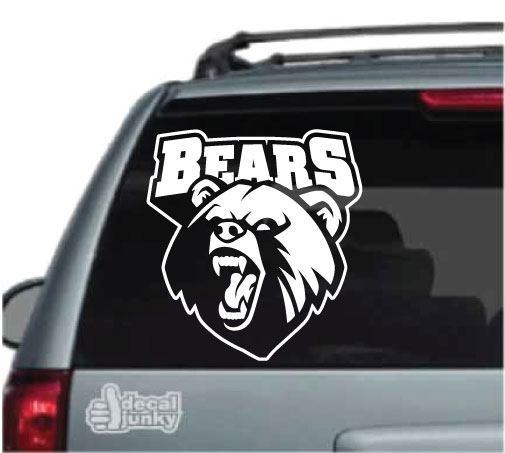 Bears Mascot Car Decals & Window Stickers | Decal Junky
