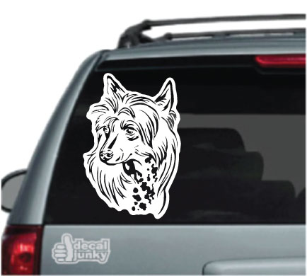 Chinese Crested Car Decals & Stickers | Decal Junky