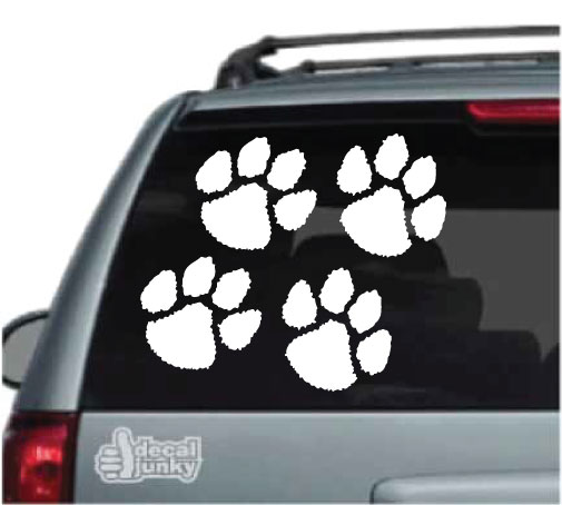 Paw Prints Mascot Car Decals & Stickers | Decal Junky