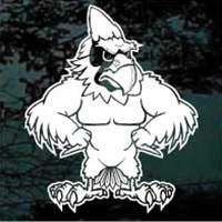 Tough Cardinals Mascot Decals & Car Window Stickers | Decal Junky
