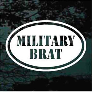 Military Brat Car Window Decals & Stickers | Decal Junky