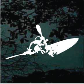 Kayaking 01 Car Decals & Window Stickers | Decal Junky