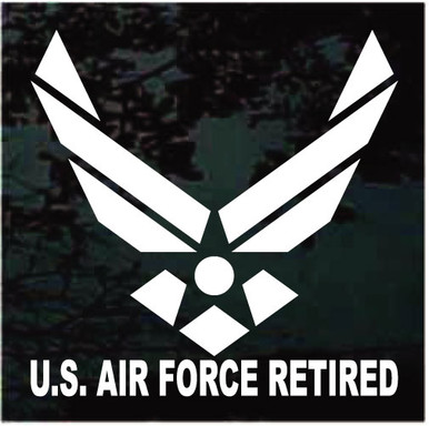 Retired US Air Force Car Window Decals & Stickers | Decal Junky