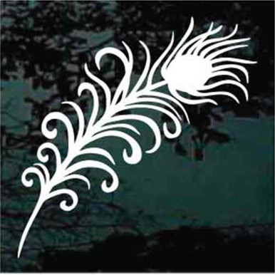 Peacock Feather Car Decals & Window Stickers | Decal Junky