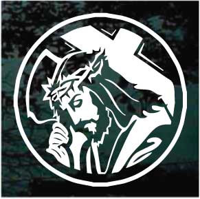 Jesus With Cross Scene Decals Stickers for Cars Trucks Windows