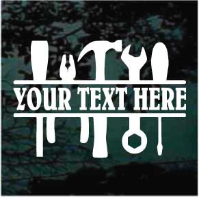 Tool Name Border Decals & Stickers | Decal Junky