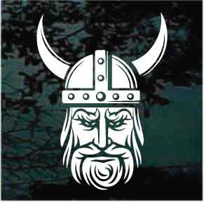 Viking Head Car Window Decals & Custom Stickers | Decal Junky