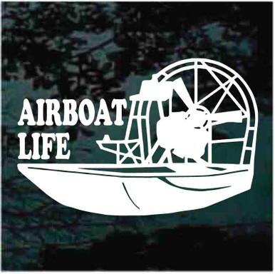 Airboat Life Decals Stickers for Cars Trucks Windows