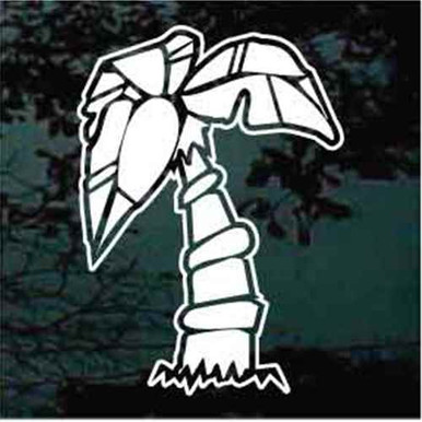 Palm Tree Logo Decals Car Window Stickers