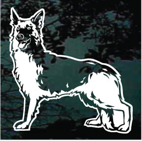 Pretty German Shepherd Decals & Car Window Stickers | Decal Junky