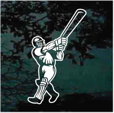 Cricket Batsman Car Decals & Window Stickers | Decal Junky