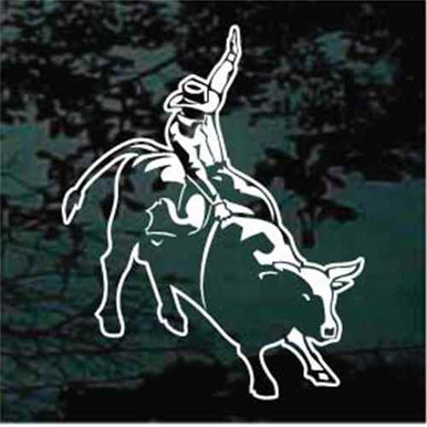 Detailed Rodeo Bull Riding Car Decals & Stickers | Decal Junky