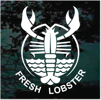 Fresh Lobster Window Decals & Car Stickers | Decal Junky