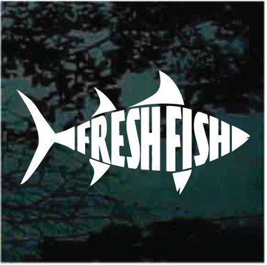 Fresh Fish Window Decals & Car Stickers Customized | Decal Junky