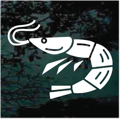 Shrimp Icon Window Decals & Stickers Personalized | Decal Junky
