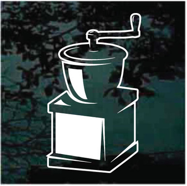 Coffee Mill Window Decals & Stickers Customized | Decal Junky