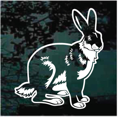 Sitting Rabbit Car Window Decals & Stickers | Decal Junky