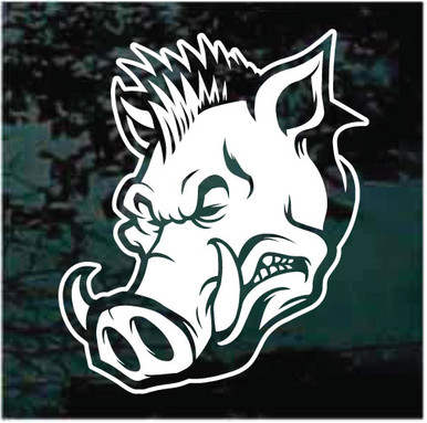 Boar Hog Head Car Decals & Window Stickers Customized | Decal Junky