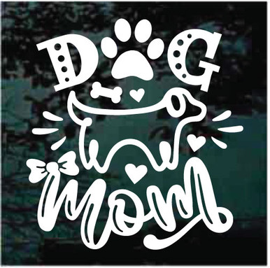 Dog Mom Car Decals & Window Stickers | Decal Junky