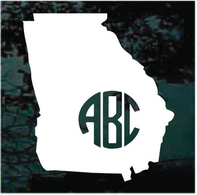 State Monogram Car Decals & Window Stickers | Decal Junky