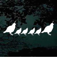 Quail Family Decals Car Window Stickers - Decal Junky