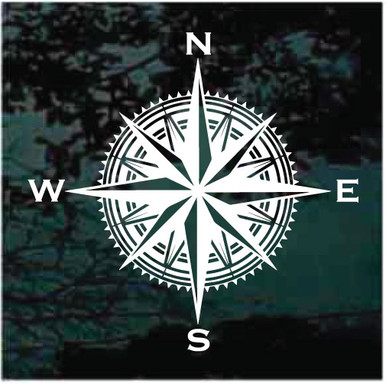 Vintage Navigation Compass Decals & Stickers | Decal Junky