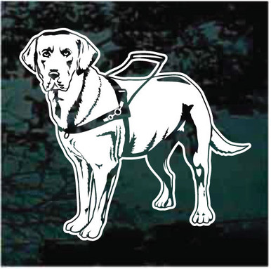 Labrador Retriever Service Dog Decals Stickers for Cars Trucks Windows