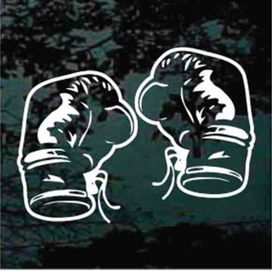 Boxing Gloves Car Decals & Window Stickers | Decal Junky