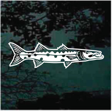 Detailed Barracuda Fish Decals & Stickers | Decal Junky