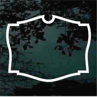 Cut Out Top Sign Border Decals - Decal Junky