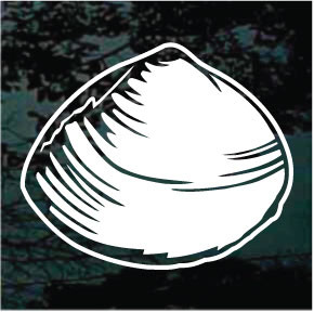 Clam Shell Car Decals & Window Stickers | Decal Junky