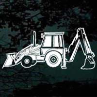 Backhoe Decal & Backhoe Window Sticker Design 01