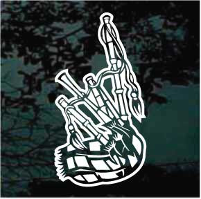 Bagpipes Decals & Car Window Stickers Personalized | Decal Junky