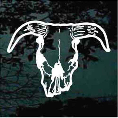 Detailed Cattle Bull Skull Decals & Car Window Stickers | Decal Junky