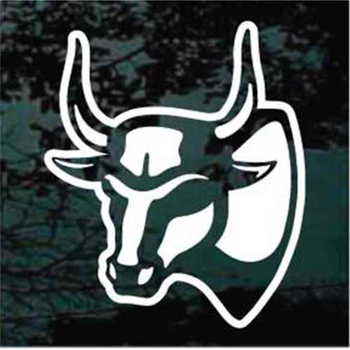 Bull Head Mount Decals & Car Window Stickers | Decal Junky