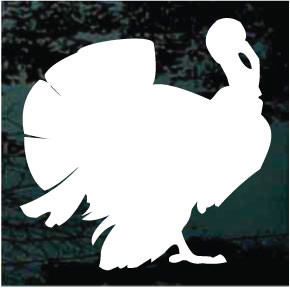 Solid Tom Turkey Decal Car Window Sticker | Decal Junky