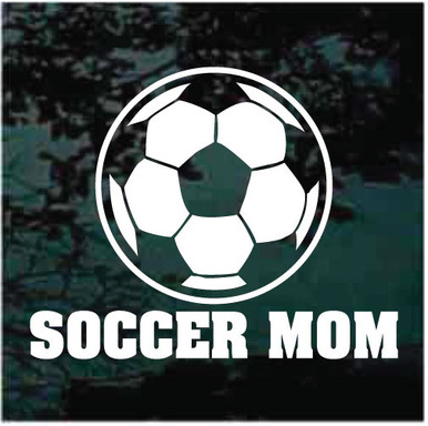 Soccer Ball Soccer Mom Car Decals & Stickers | Decal Junky