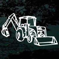 Backhoe Window Decal & Car Sticker Design 02
