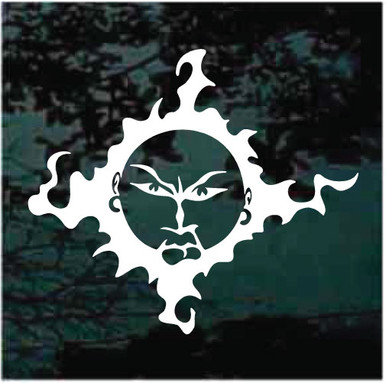 Tribal Sun Face Car Decals & Stickers | Decal Junky
