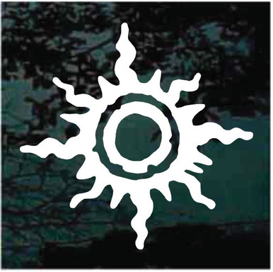 Tribal Sun 03 Car Window Decals Stickers - Decal Junky