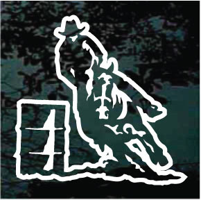 Detailed Barrel Racer Car window Decals & Stickers | Decal Junky