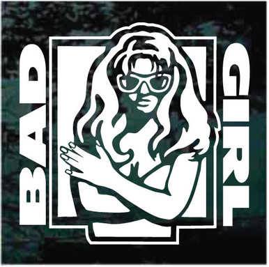 Bad Girl Graphic Car Window Decals & Stickers | Decal Junky