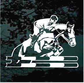 Horse Jumping Competition Decals & Window Stickers | Decal Junky