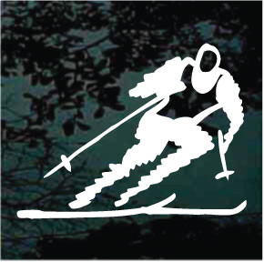 Snow Skiing Graphic Decals Stickers for Cars Trucks Windows