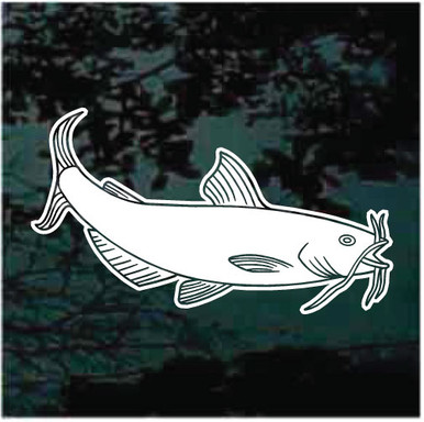 Catfish Swimming Car Window Decals & Stickers | Decal Junky